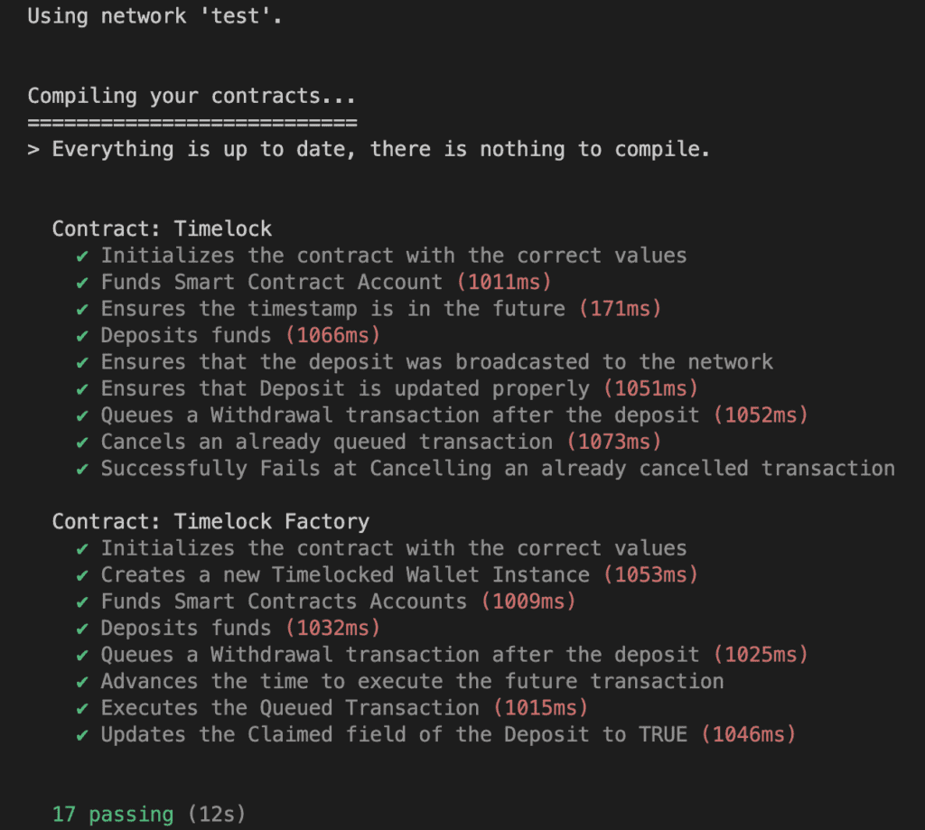 Timelock Smart Contract - Nzouat